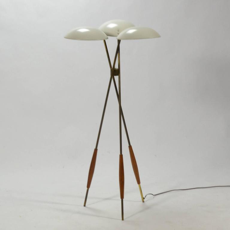 Gerald Thurston Tripod Floor Lamp by Lightolier at 1stDibs