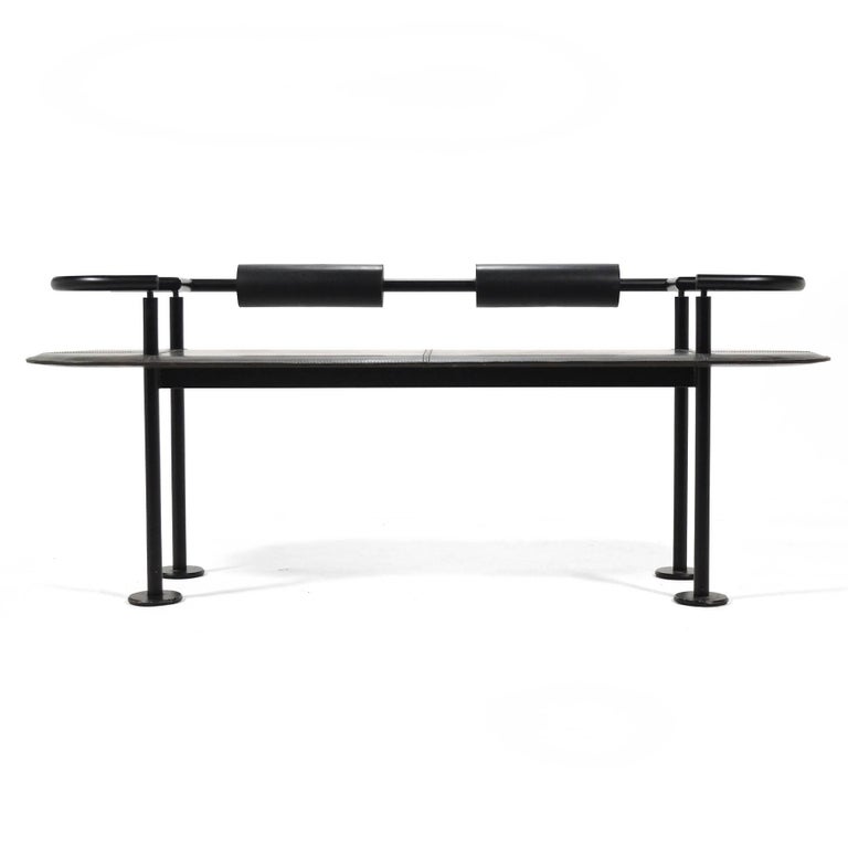 Postmodern Bench in the Manner of Ettore Sottsass at 1stDibs