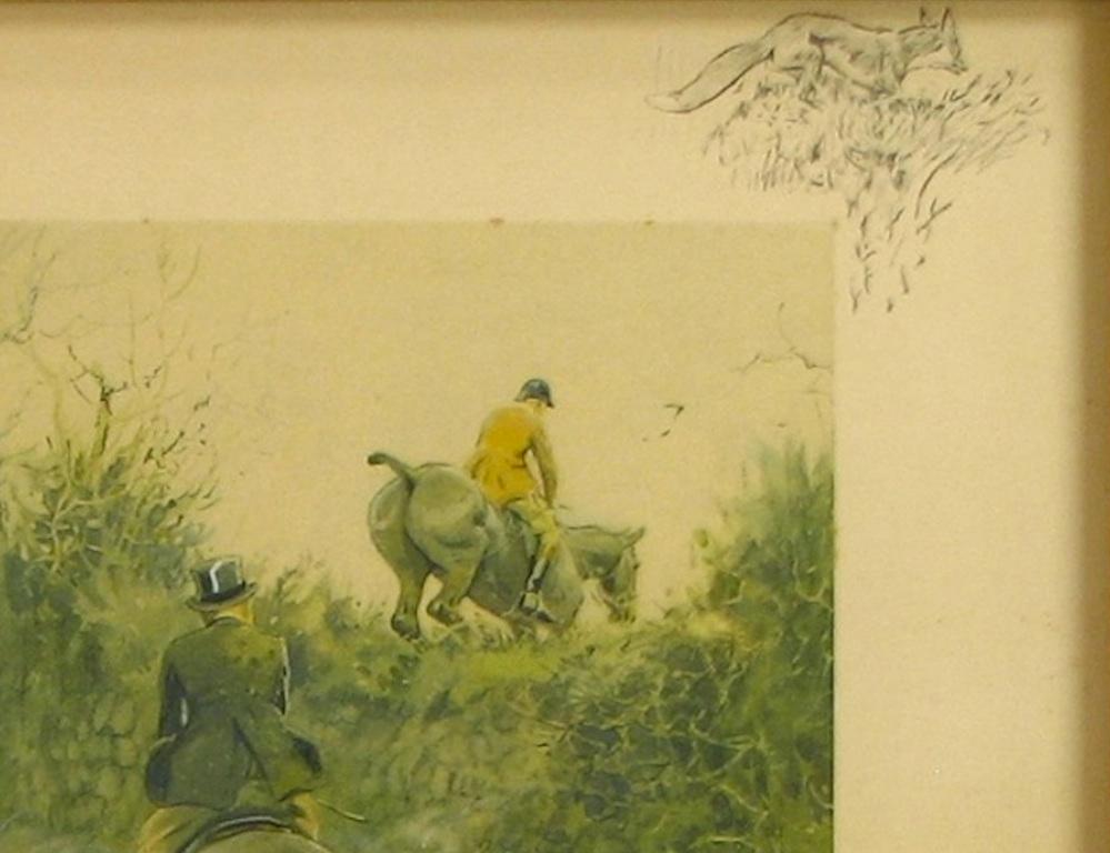 Antique Print "The Stone Faceder" Signed by Snaffles, circa 1934 For ...