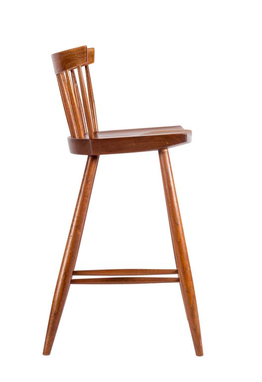 Three George Nakashima Counter or Barstools at 1stDibs