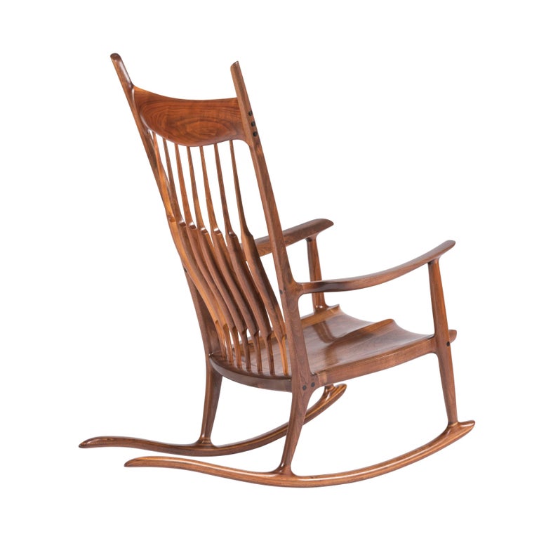 Early and Unique Sam Maloof Rocker, 1977 at 1stDibs | sam maloof ...