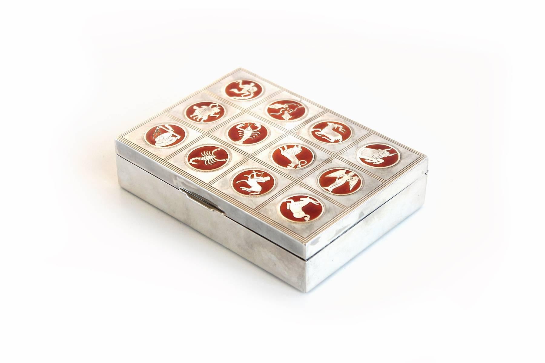 J. Tostrup Sterling Silver and Enameled Box at 1stDibs | j tostrup ...
