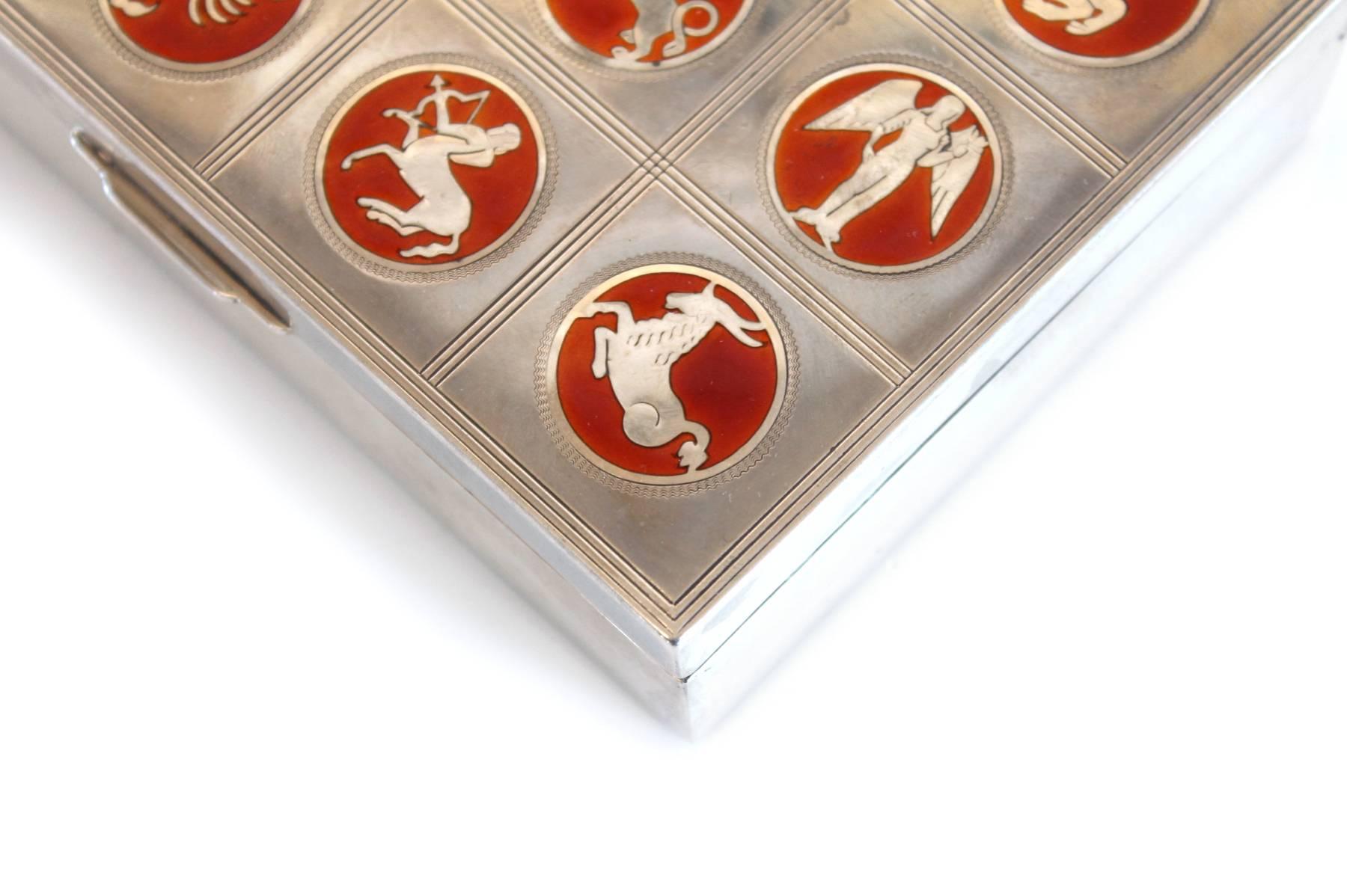 J. Tostrup Sterling Silver and Enameled Box at 1stDibs | j tostrup ...