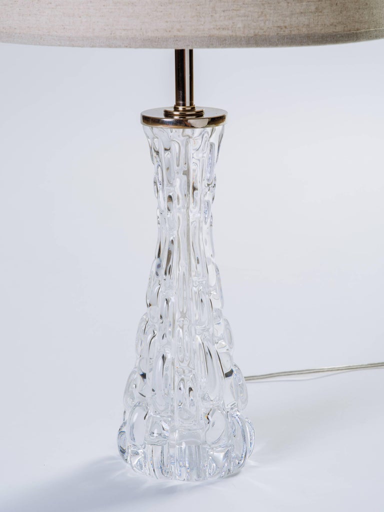 Pair of Mid-Century Modern Crystal Ice Lamps by Carl Fagerlund for ...