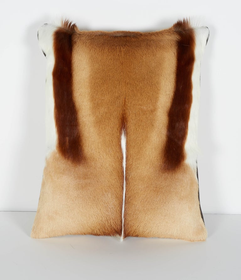 Pair of Luxury Fur Throw Pillows in Exotic African Springbok at 1stDibs ...