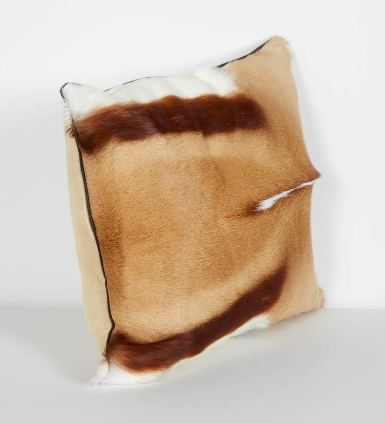Pair of Luxury Fur Throw Pillows in Exotic African Springbok at 1stDibs ...