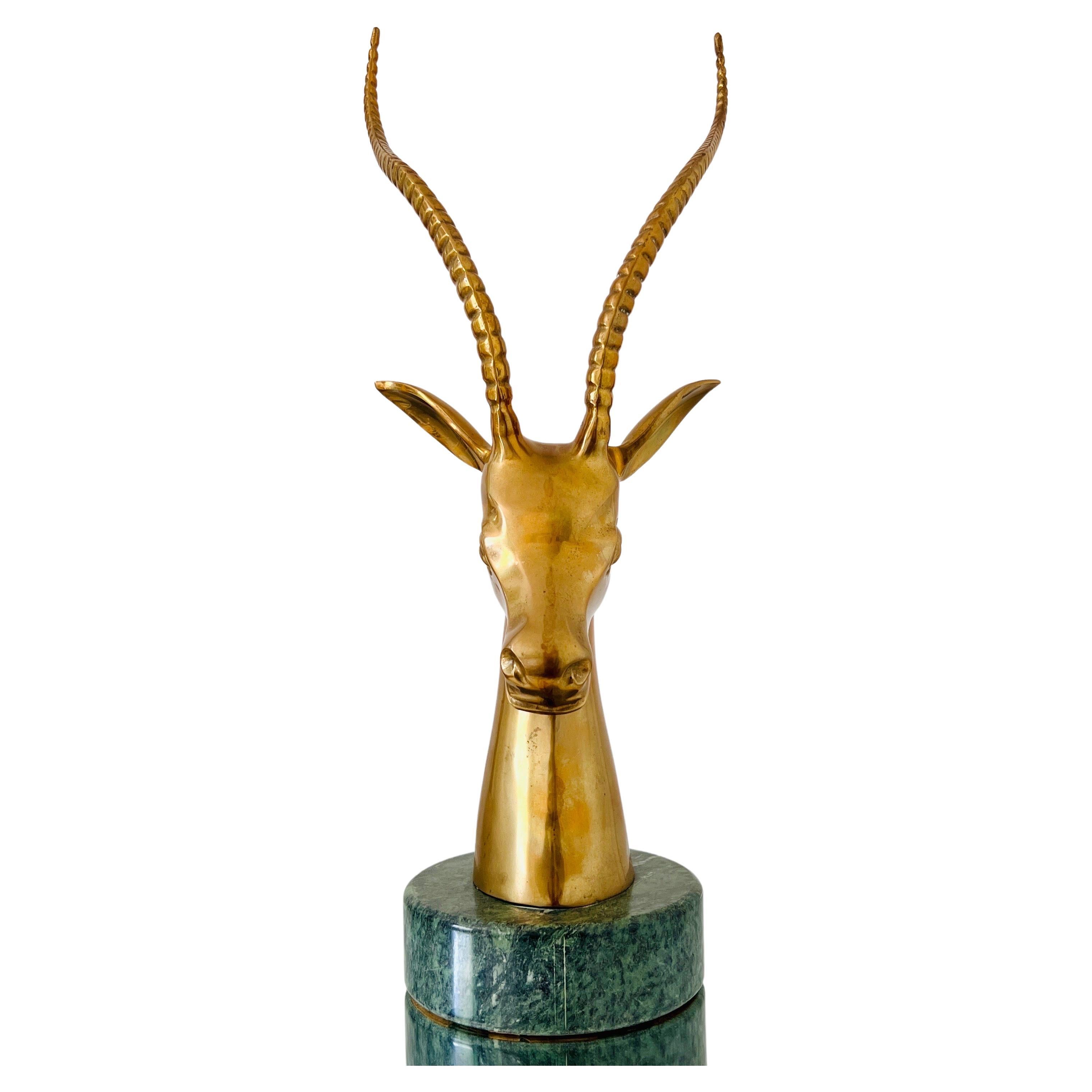 Extraordinary Huge Brass Ibex or Deer at 1stDibs | huge ibex, ibex ...