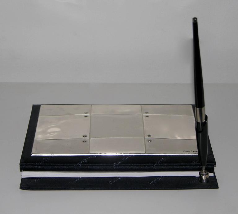 Pierre Cardin Vintage Address and Notebook Desk Set with Sterling ...