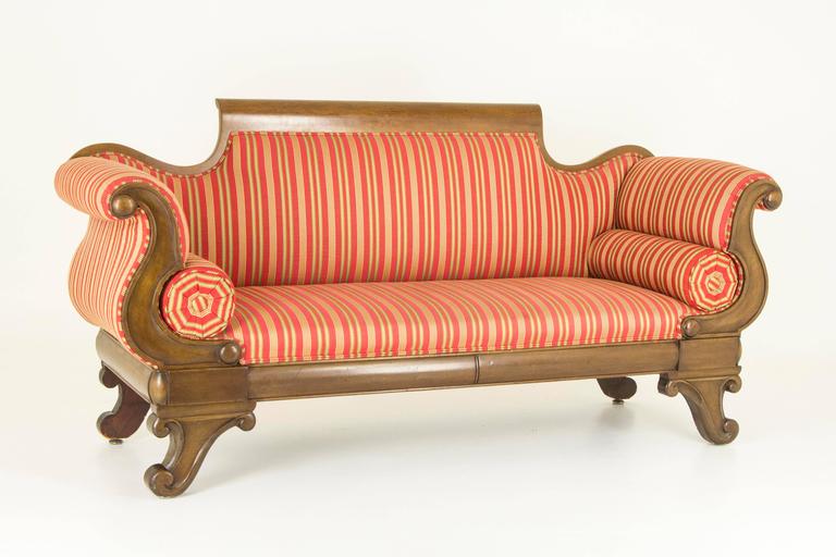 Antique Walnut Sofa, Scroll Arm Settee, England, B707 REDUCED!!! at ...