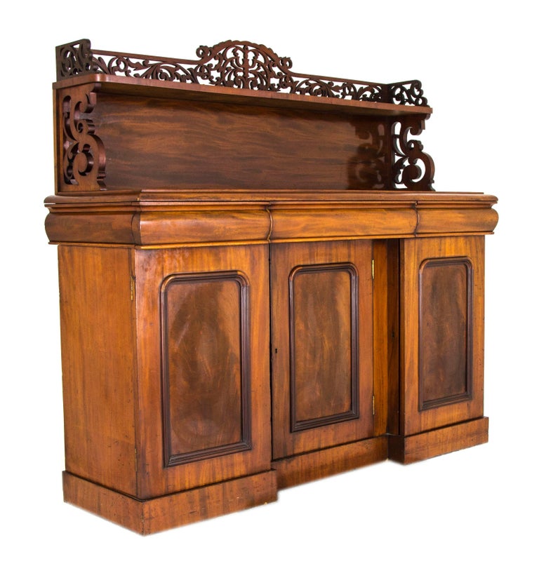 Antique Buffet Mahogany Sideboard Victorian Chiffonier, Scotland, 1870 ...