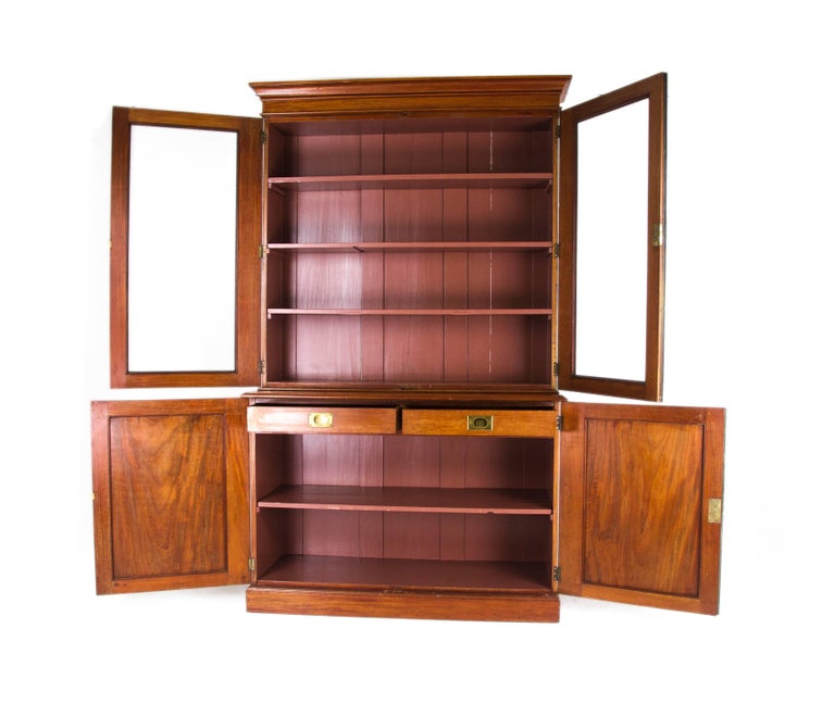 Antique Bookcase, Walnut Display Case, Victorian, Scotland 1870, B776 ...