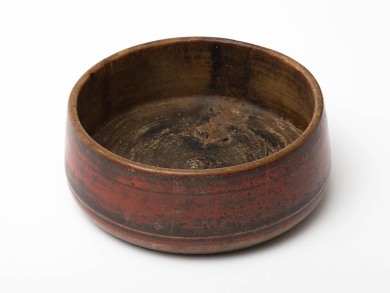 Antique Asian Red Lacquered Wood Bowl For Sale at 1stDibs | antique ...