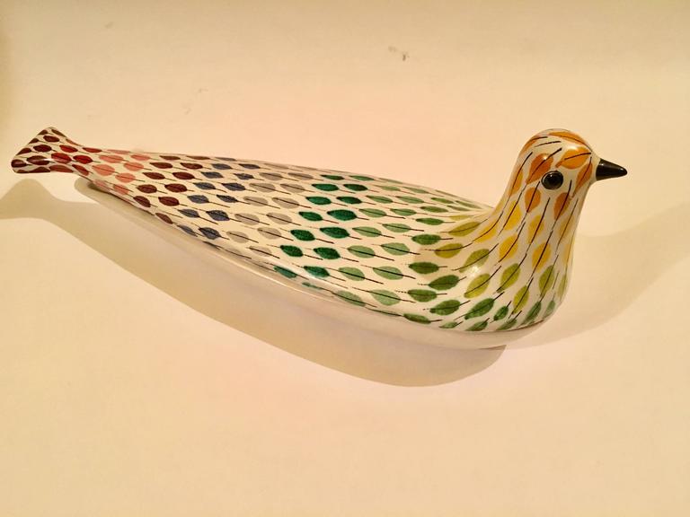 Bitossi "Piomi Multicolore" Bird, Londi Design, Italy, circa 1955 at ...