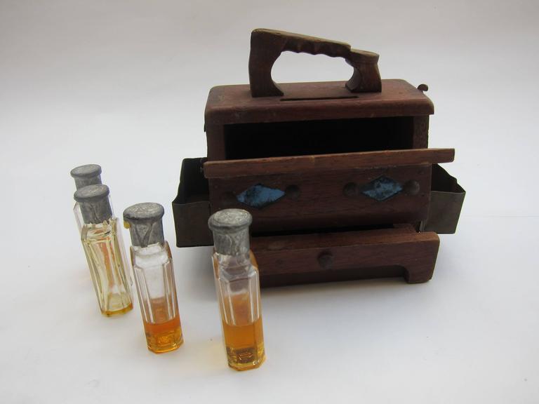 Miniature Shoe Shine Stand Coin Bank For Sale at 1stDibs