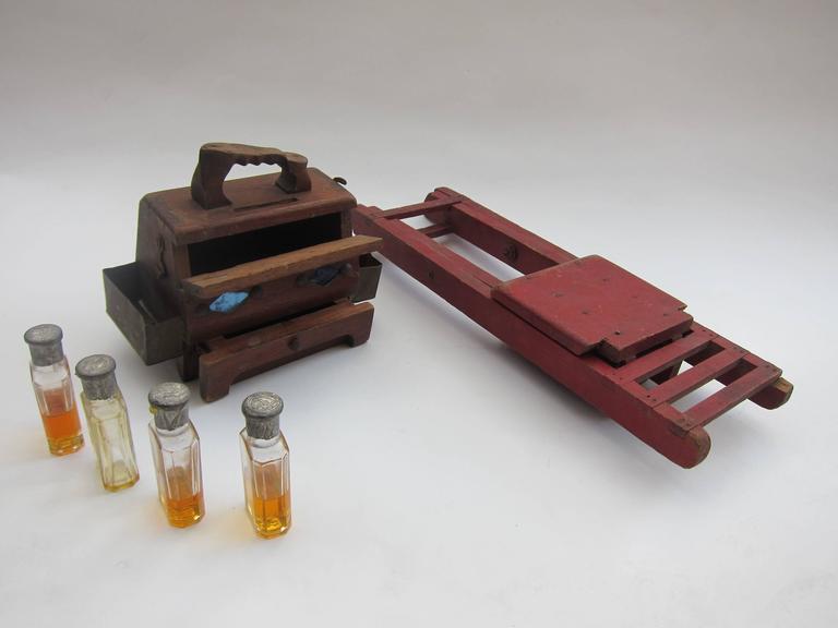 Miniature Shoe Shine Stand Coin Bank For Sale at 1stDibs