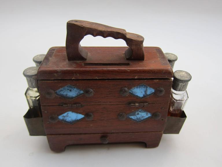 Miniature Shoe Shine Stand Coin Bank For Sale at 1stDibs