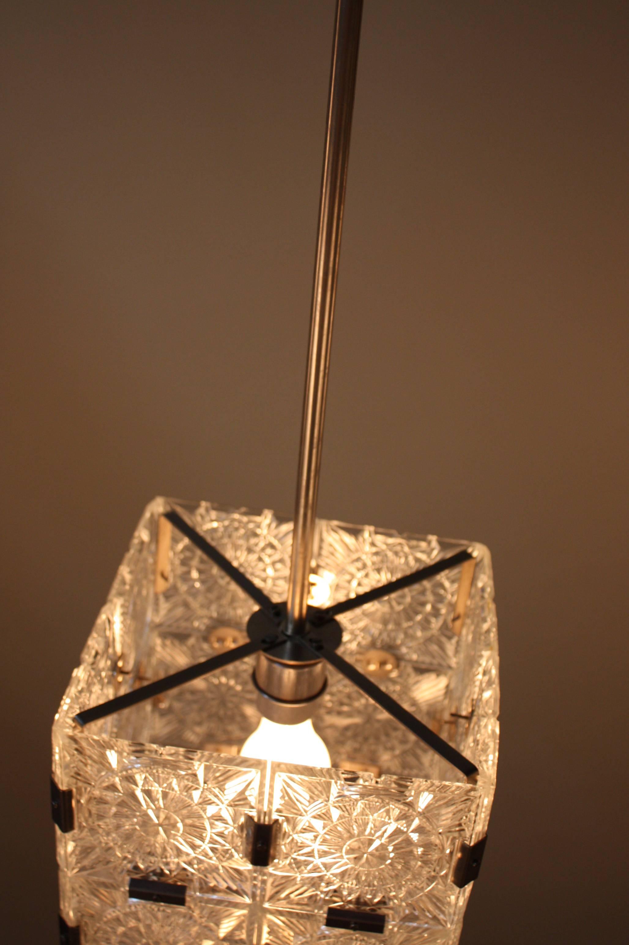 Set of Four Cubic Pendant Lights by Kamenicky at 1stDibs