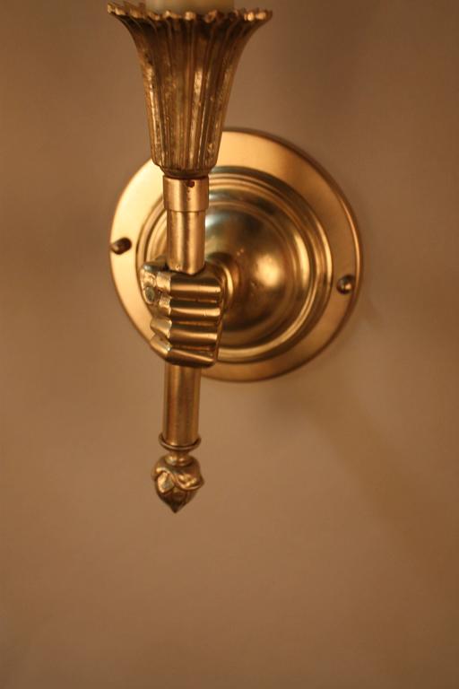 Pair of French Hand Holding Light Wall Sconces at 1stDibs | hand shaped ...