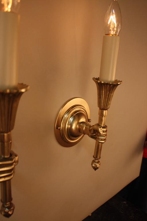 Pair of French Hand Holding Light Wall Sconces at 1stDibs | hand shaped ...