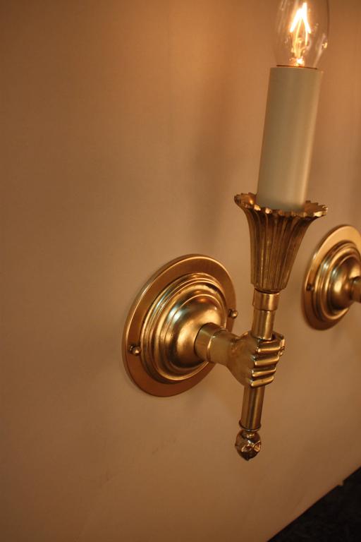 Pair of French Hand Holding Light Wall Sconces at 1stDibs | hand shaped ...