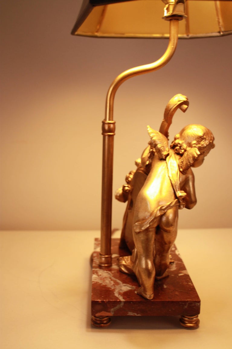 Bronze Cello Player Table Lamp at 1stDibs