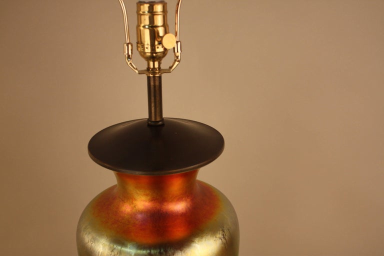 Steuben Aurene Art Glass Table Lamp at 1stDibs