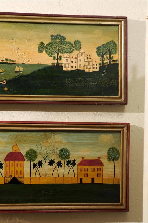 Pair of British Colonial Style Paintings at 1stDibs