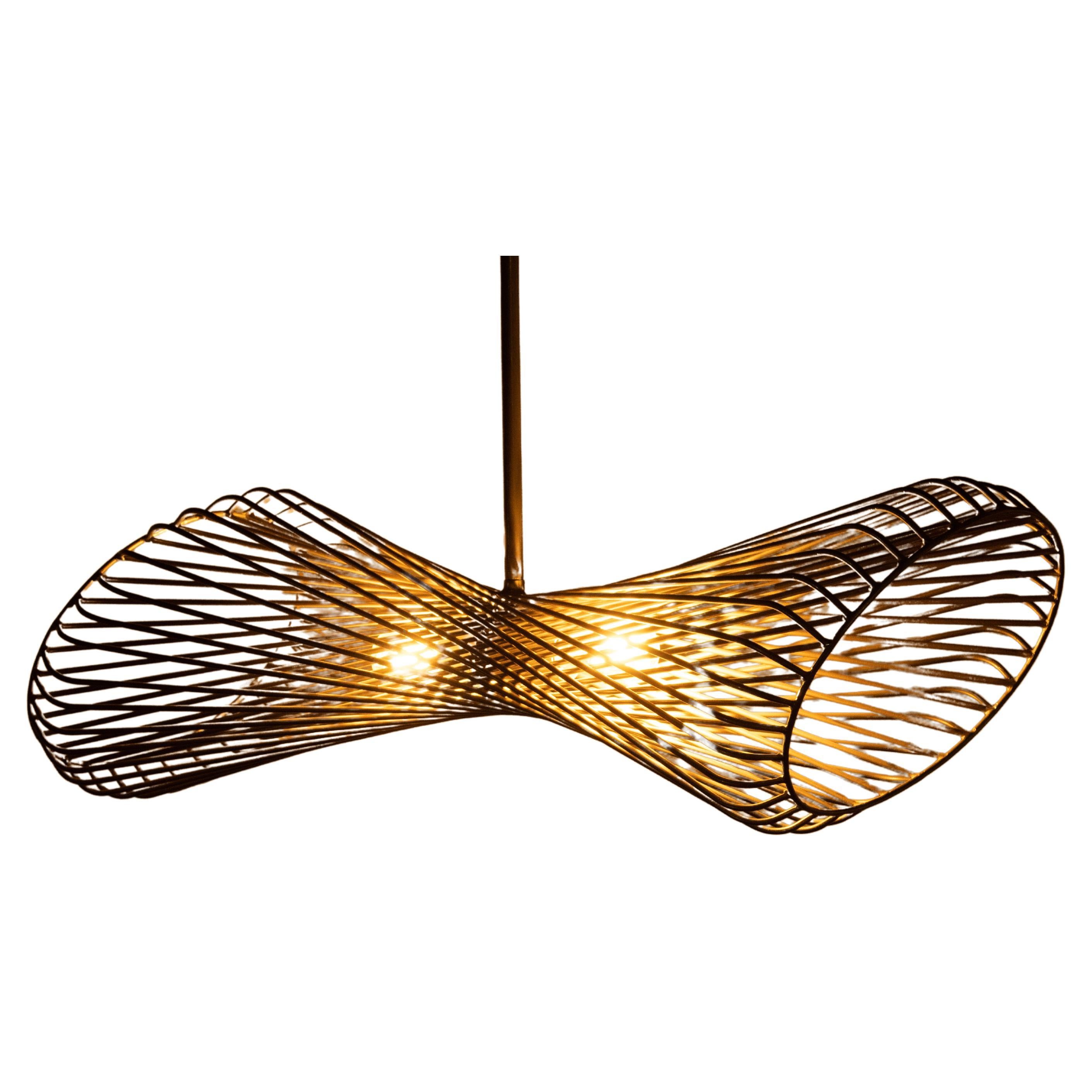 21st century Hand bent and welded steel Sisi Eko Pendant For Sale at 1stDibs