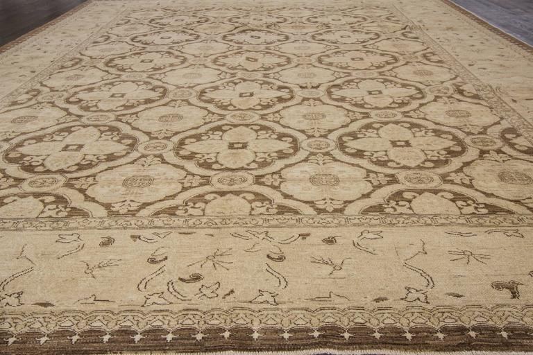 21st Century Contemporary Brown, Tan Persian Peshawar Rug For Sale at ...