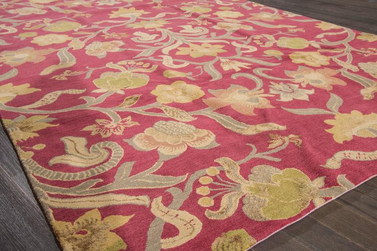 Red Modern Contemporary Rug For Sale at 1stDibs