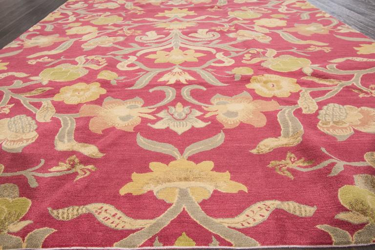 Red Modern Contemporary Rug For Sale at 1stDibs