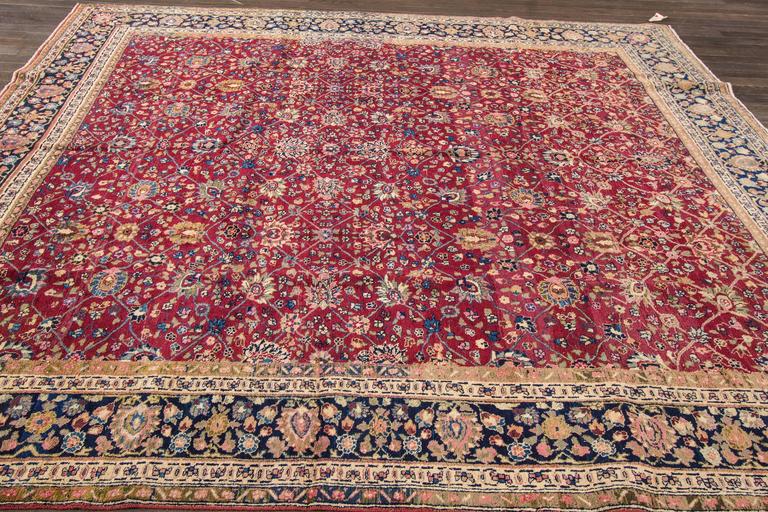 Simply Beautiful Antique Tabriz Rug For Sale at 1stDibs