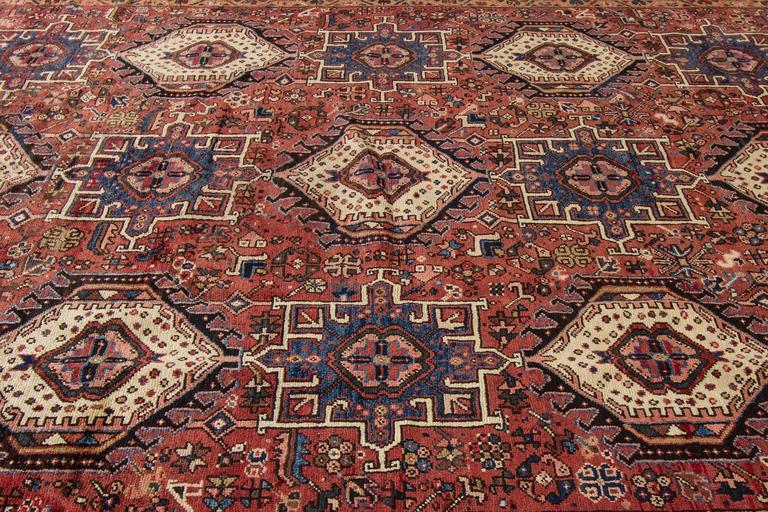 Nice Looking Vintage Persian Heriz Rug at 1stDibs