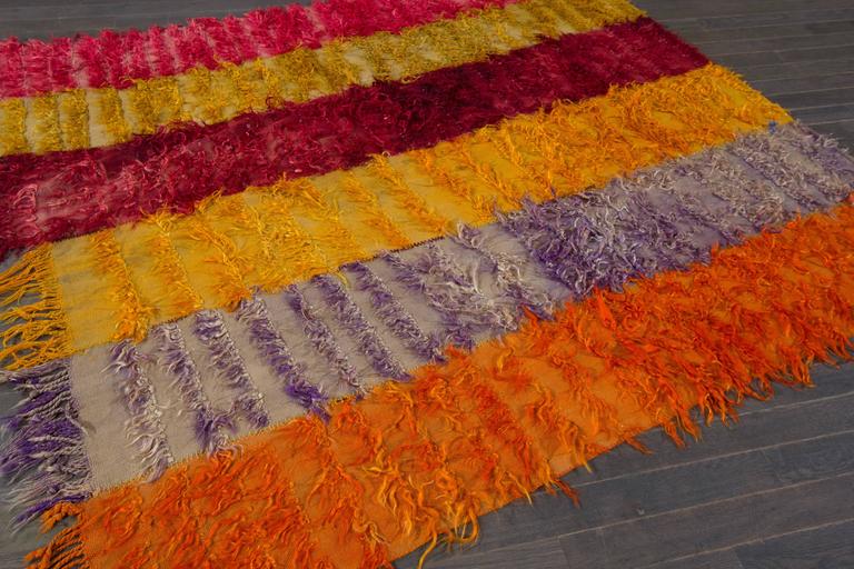 Simply Beautiful Vintage Turkish Tulu Rug For Sale at 1stDibs