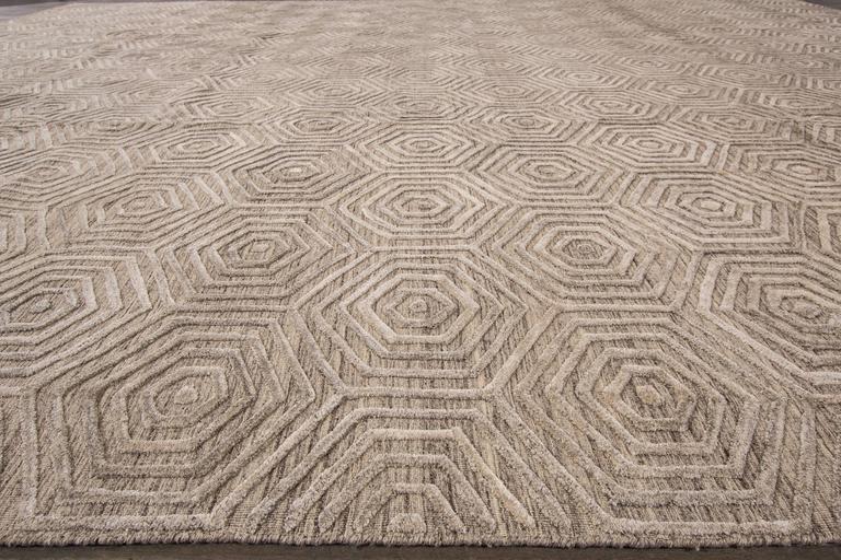 Great Looking New Indian Hand Loop Rug For Sale at 1stDibs