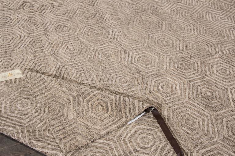 Great Looking New Indian Hand Loop Rug For Sale at 1stDibs