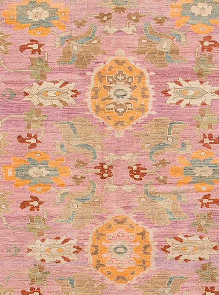 21st Century Pink/Gold Persian Carpet For Sale at 1stDibs