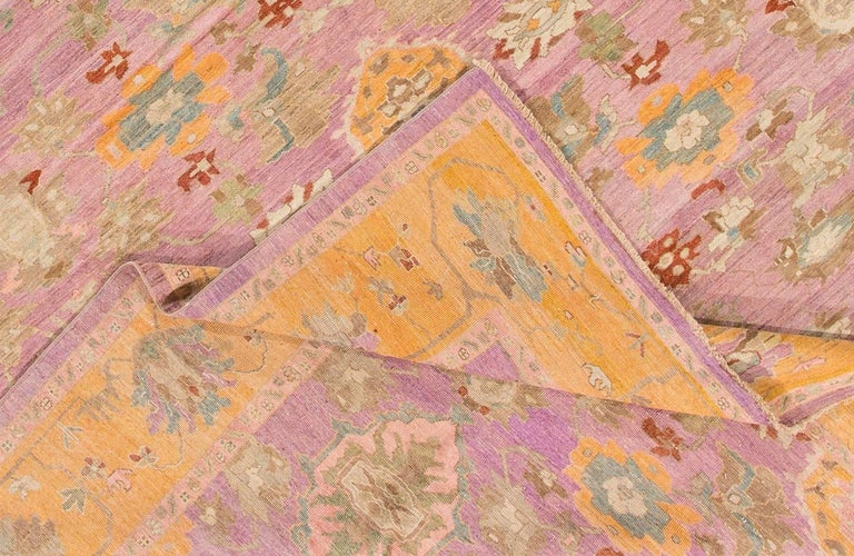 21st Century Pink/Gold Persian Carpet For Sale at 1stDibs