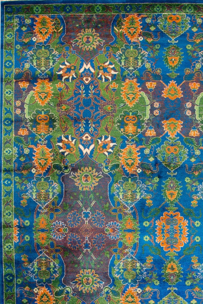 21st Century Colorful Transitional Indian Rug For Sale at 1stDibs