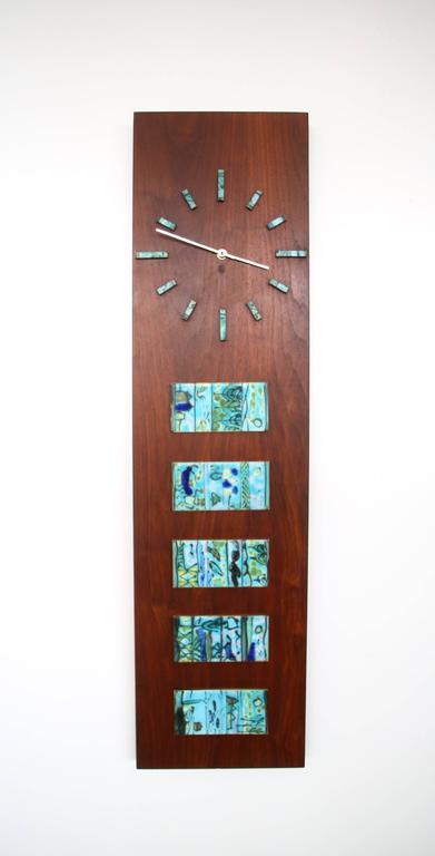 Harris Strong Tile Wall Clock at 1stDibs | tile clock