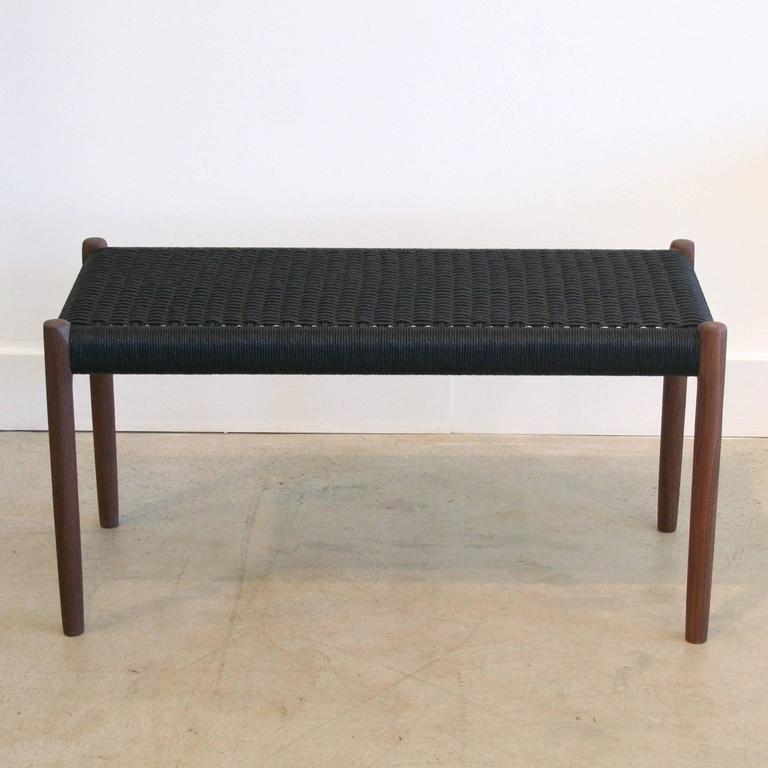 Woven Rope Bench by N.O. Moller at 1stDibs