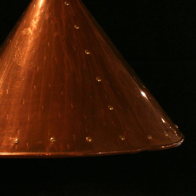Vintage Copper Ceiling Light at 1stDibs