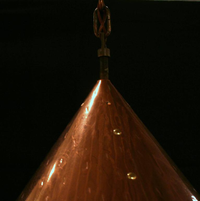 Vintage Copper Ceiling Light at 1stDibs