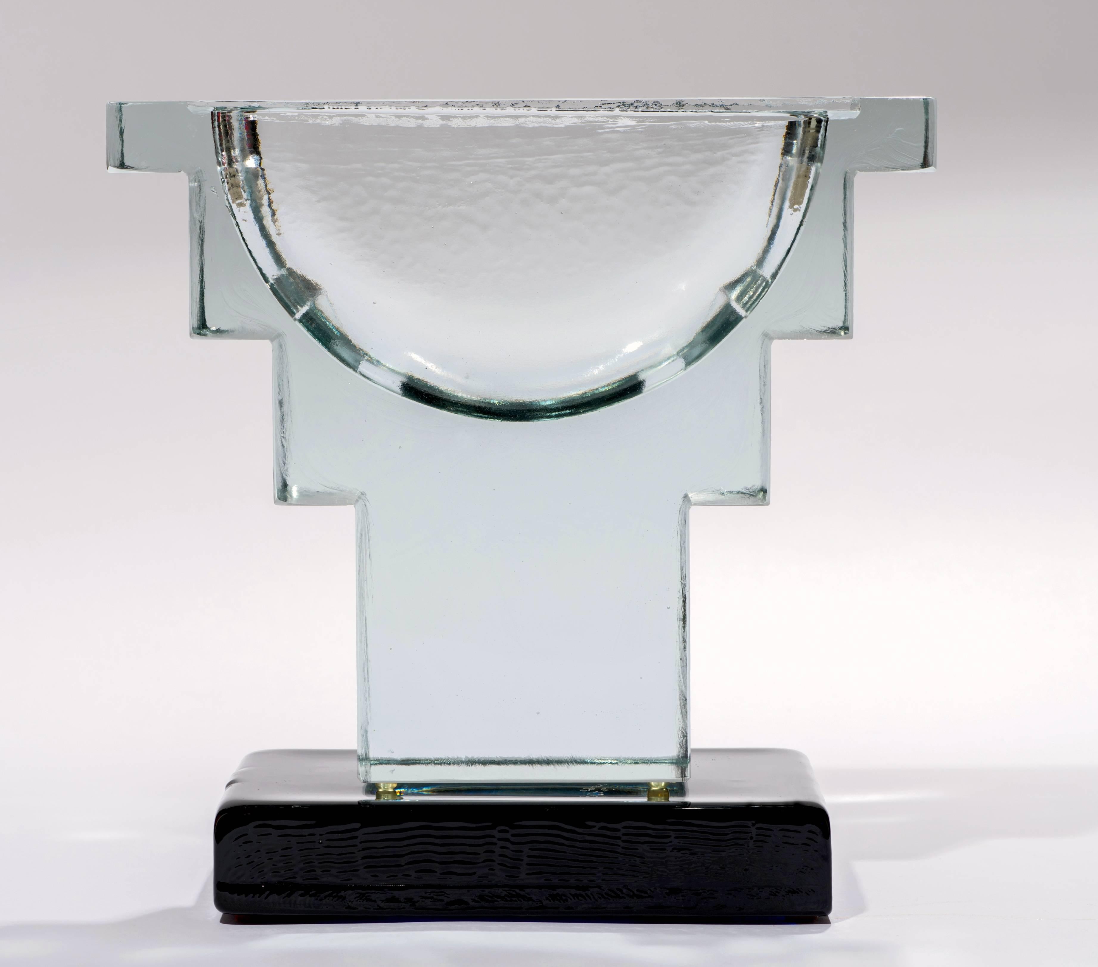 John Lewis Glass Vessel Sculpture at 1stDibs | john lewis glass artist ...