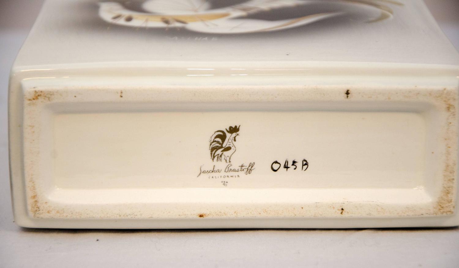 Ceramic "Tea Canister" Jewel Bird Pattern, Sascha Brastoff For Sale at ...