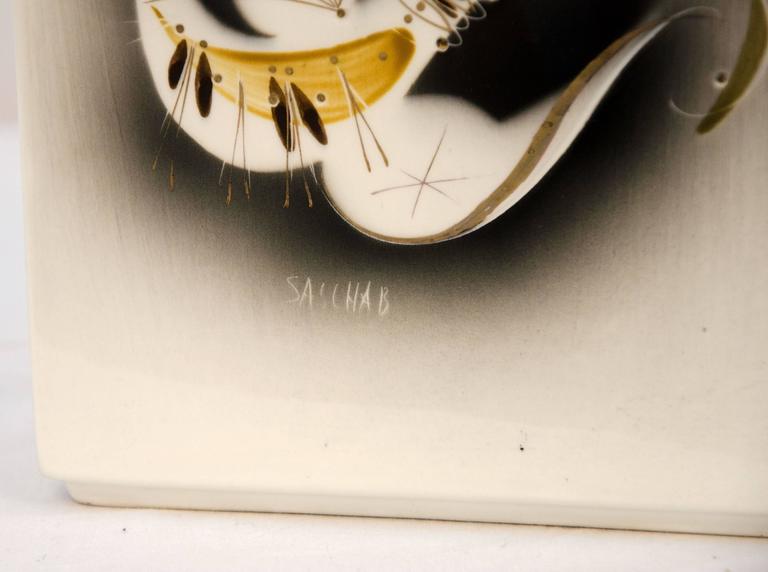 Ceramic "Tea Canister" Jewel Bird Pattern, Sascha Brastoff at 1stDibs