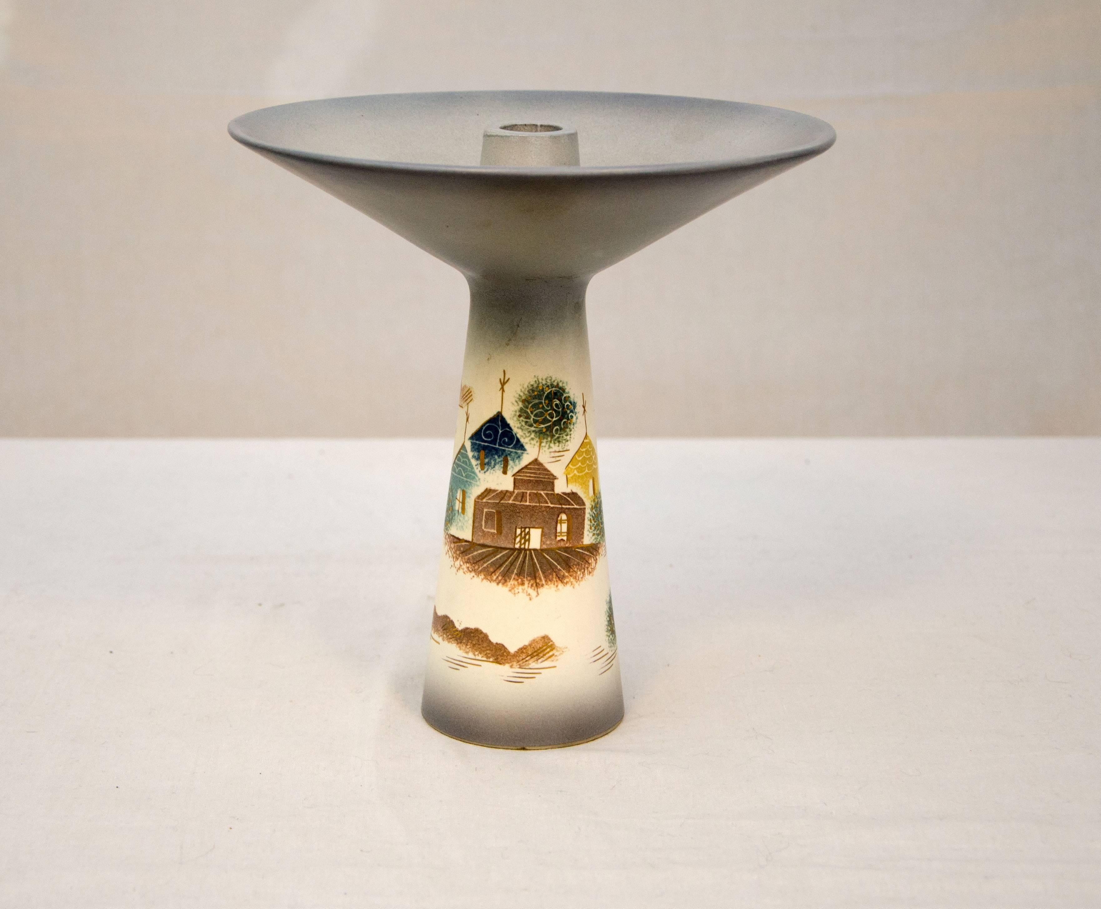 Three Pieces Sascha Brastoff Ceramics "Rooftops" Pattern For Sale at ...