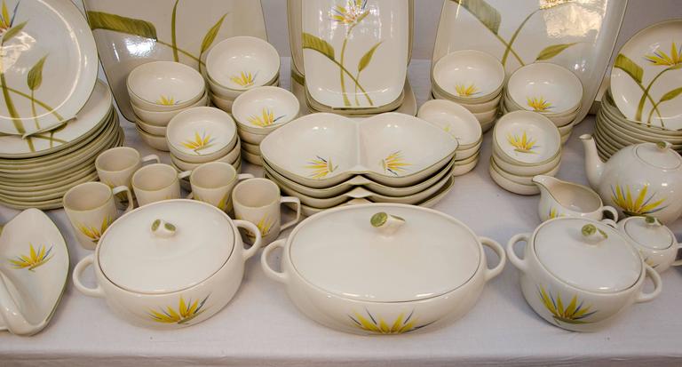 Collection of California Dinnerware, Winfield "Bird of Paradise" Dinner ...