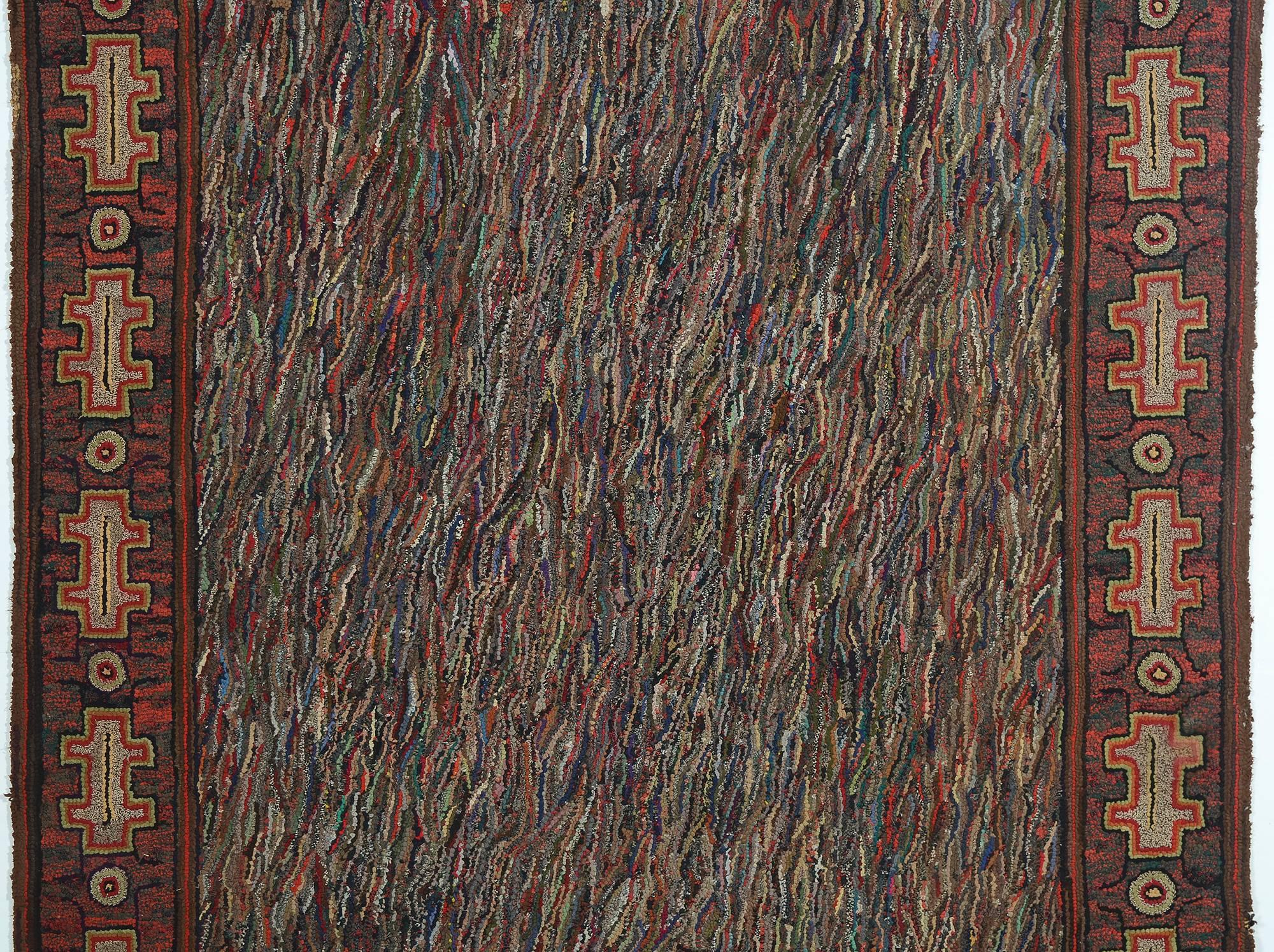 Large Abstract Hooked Rug For Sale at 1stDibs | large abstract rugs