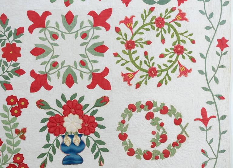 Baltimore Album Quilt at 1stDibs | baltimore quilts